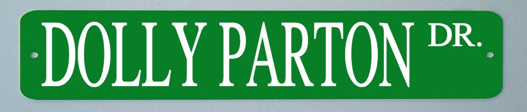 Framed Daniel Moore Alabama Football Prints - Dolly Parton street sign