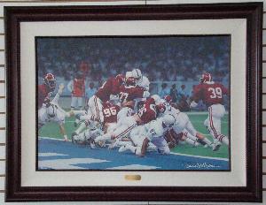 Framed Daniel Moore Alabama Football Prints - Canvas Editions