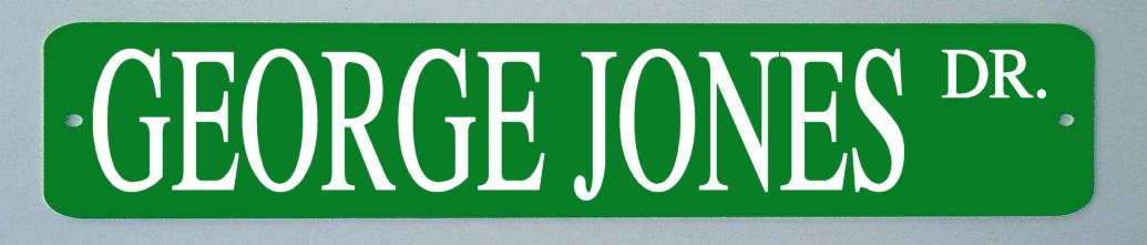 Framed Daniel Moore Alabama Football Prints - George Jones street sign