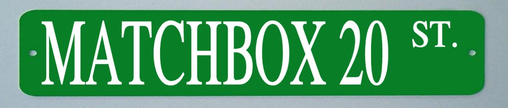 Framed Daniel Moore Alabama Football Prints - Matchbox 20 street sign