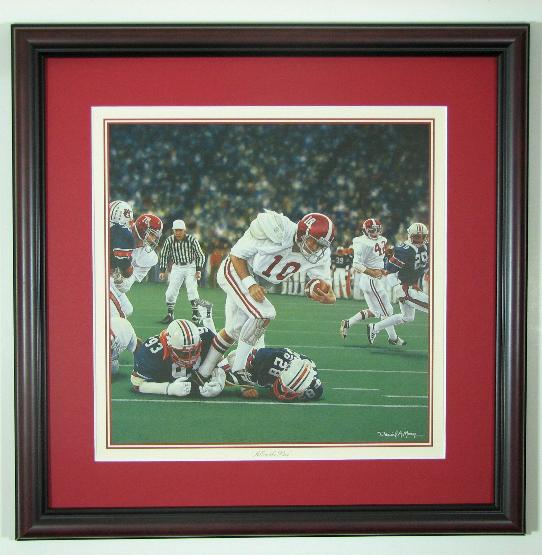 Framed Daniel Moore Alabama Football Prints - Daniel Moore "All on the ...