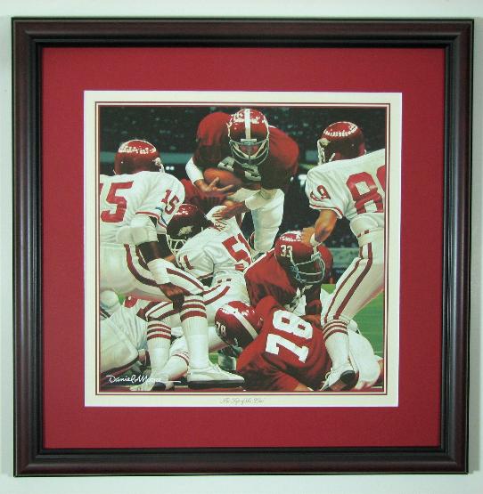 Framed Daniel Moore Alabama Football Prints - Top of the Line - Alabama ...