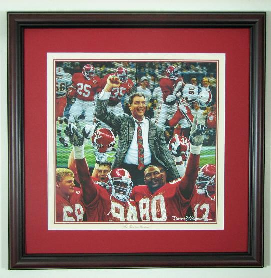 Framed Daniel Moore Alabama Football Prints - Daniel Moore "The ...