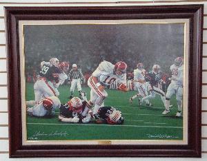 Framed Daniel Moore Alabama Football Prints - Canvas Editions