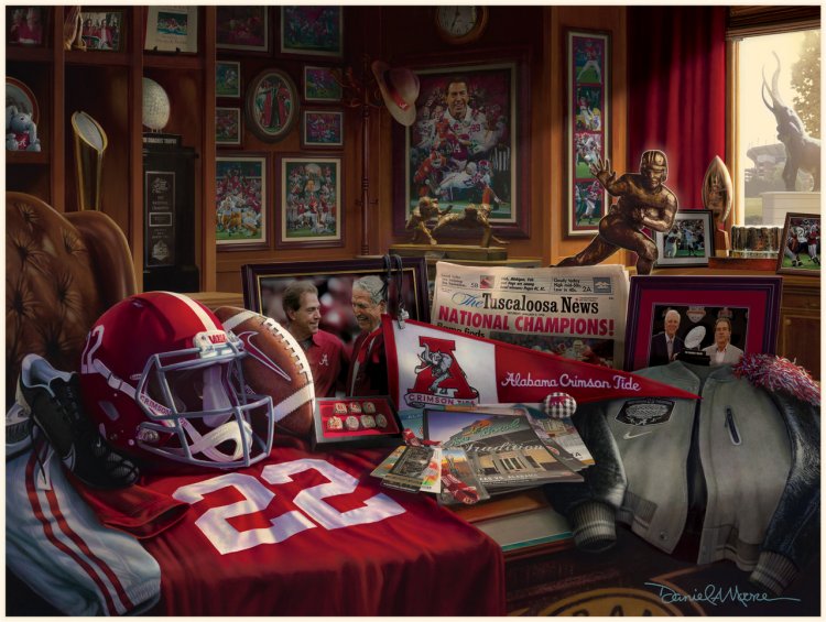 Framed Daniel Moore Alabama Football Prints - The Legacy Continues ...
