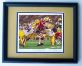 Framed Daniel Moore Alabama Football Prints - LSU