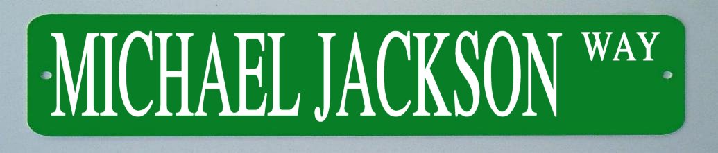 Framed Daniel Moore Alabama Football Prints - Michael Jackson street sign