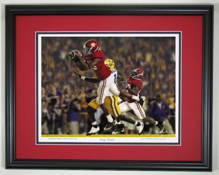 Framed Daniel Moore Alabama Football Prints - "The Interception ...