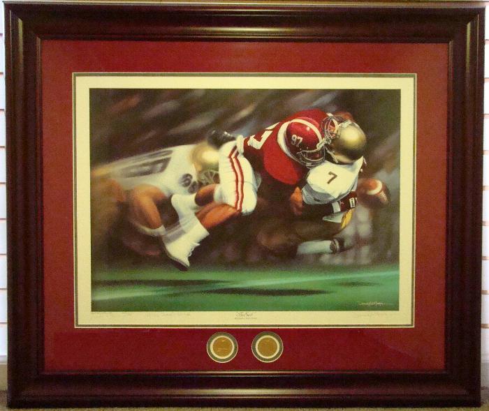 Framed Alabama Prints and Custom License Plates - Daniel Moore The Sack ...